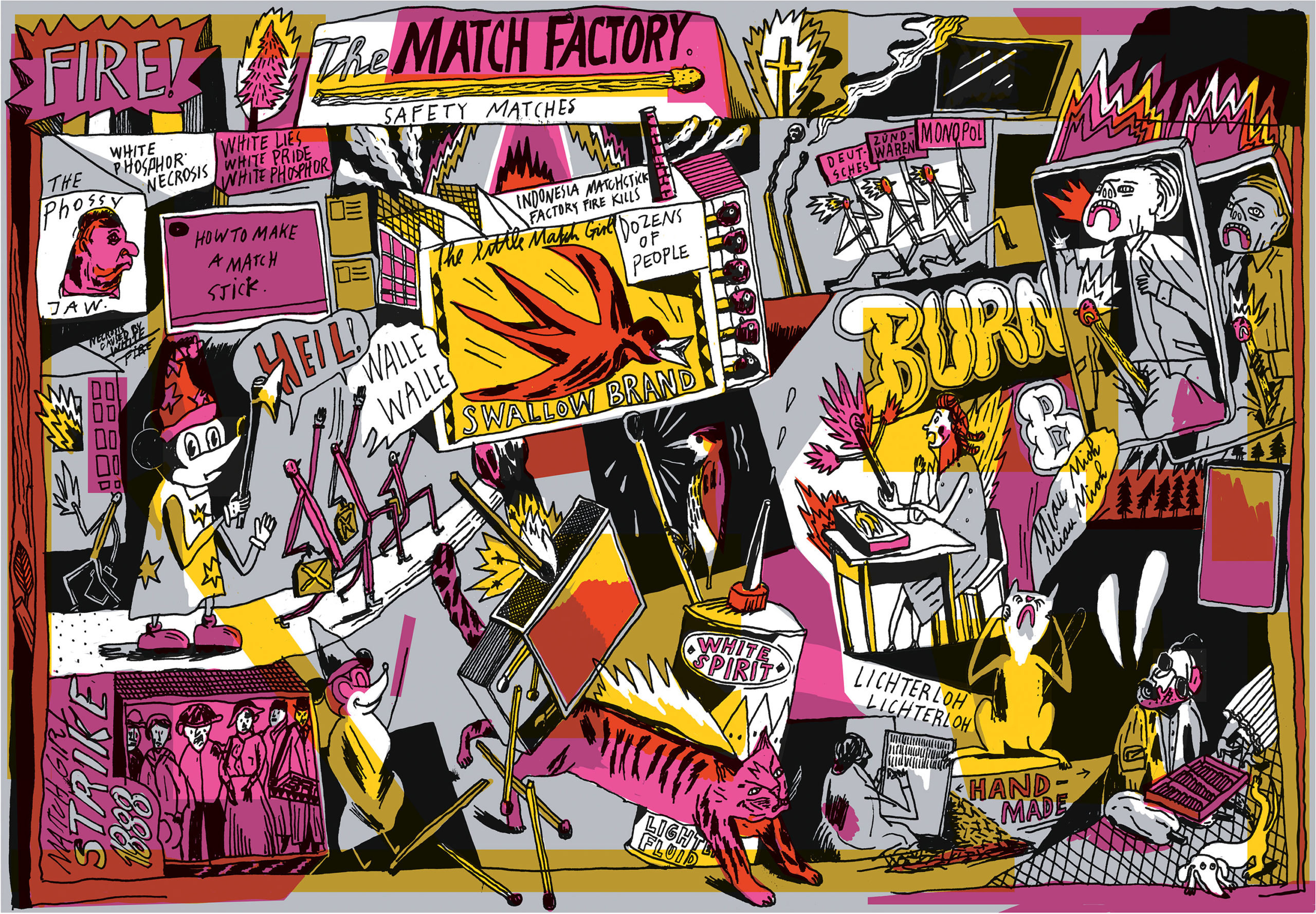 The Match Factory | a series of large format drawings